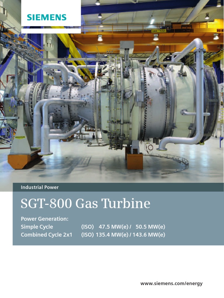 SGT-800 Gas Turbine En | Gas Turbine | Cogeneration