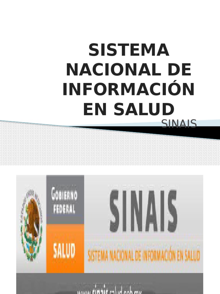 Sistema Nacional de Informacion en Salud para Presentar | PDF | Enfermería | Población