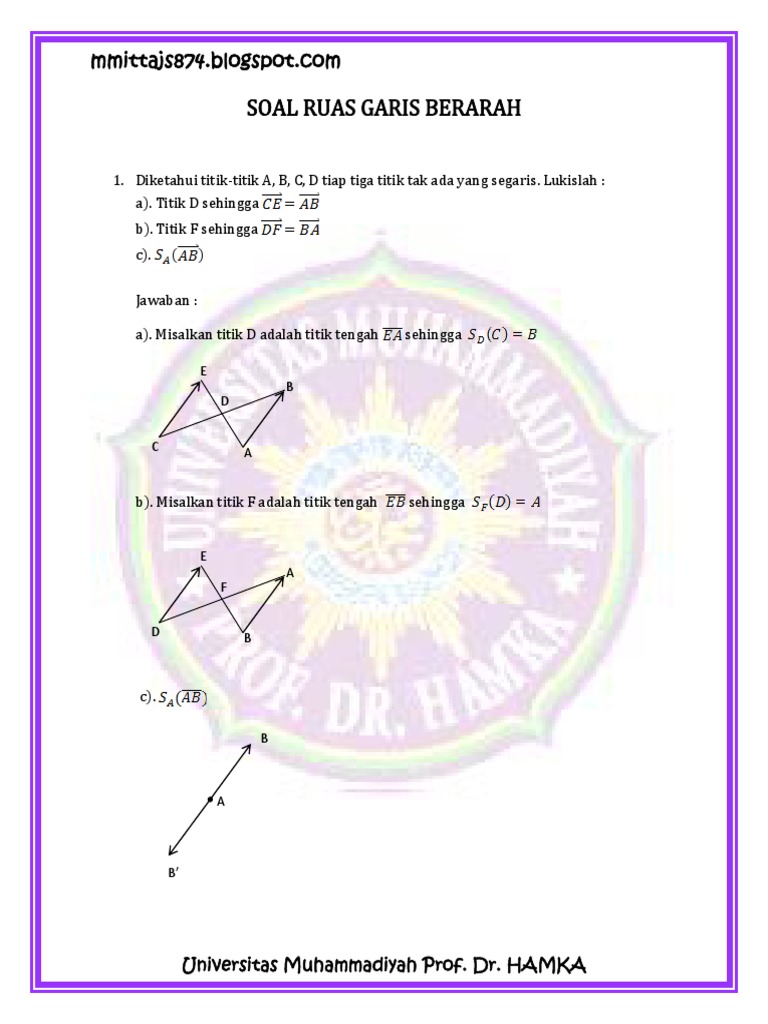 Latihan Soal Ruas Garis Berarah | PDF