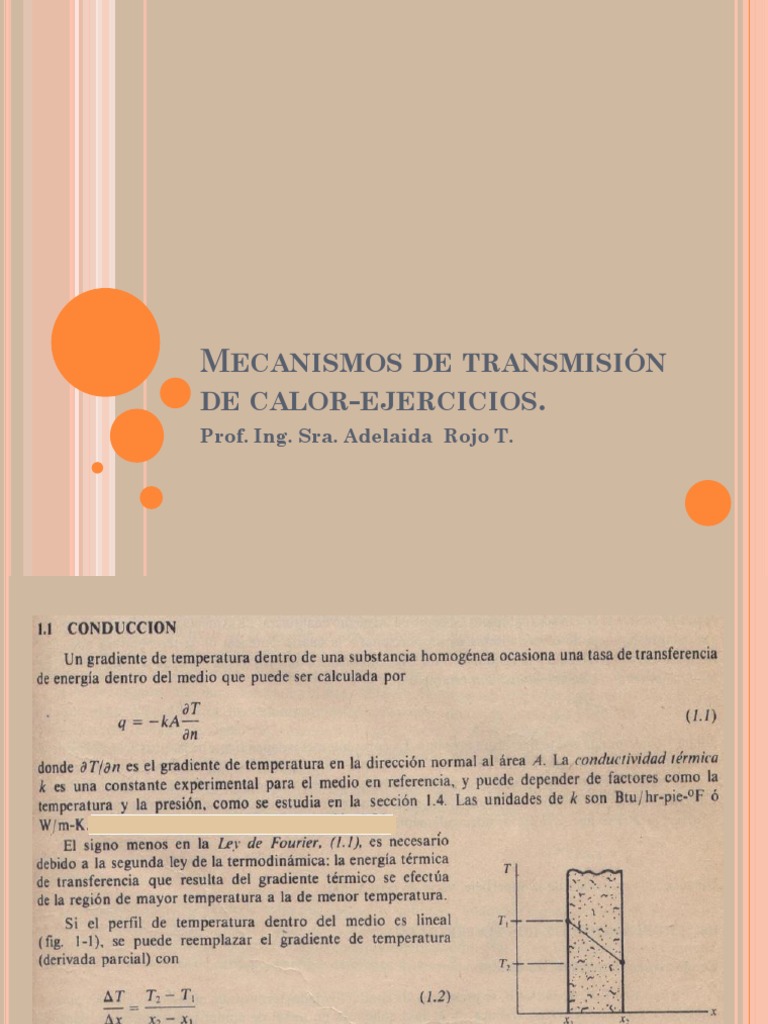 Mecanismos de Transmisión de Calor-Ejercicios | PDF