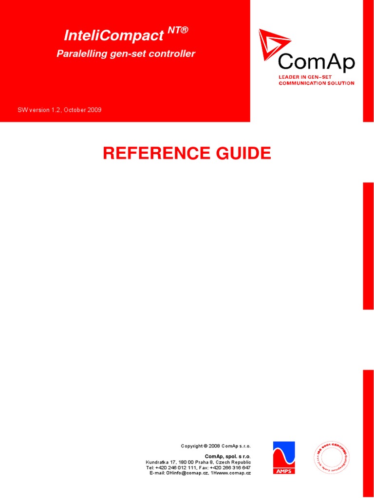 InteliCompact NT 1.2 Manual | PDF | Root Mean Square | Mains Electricity