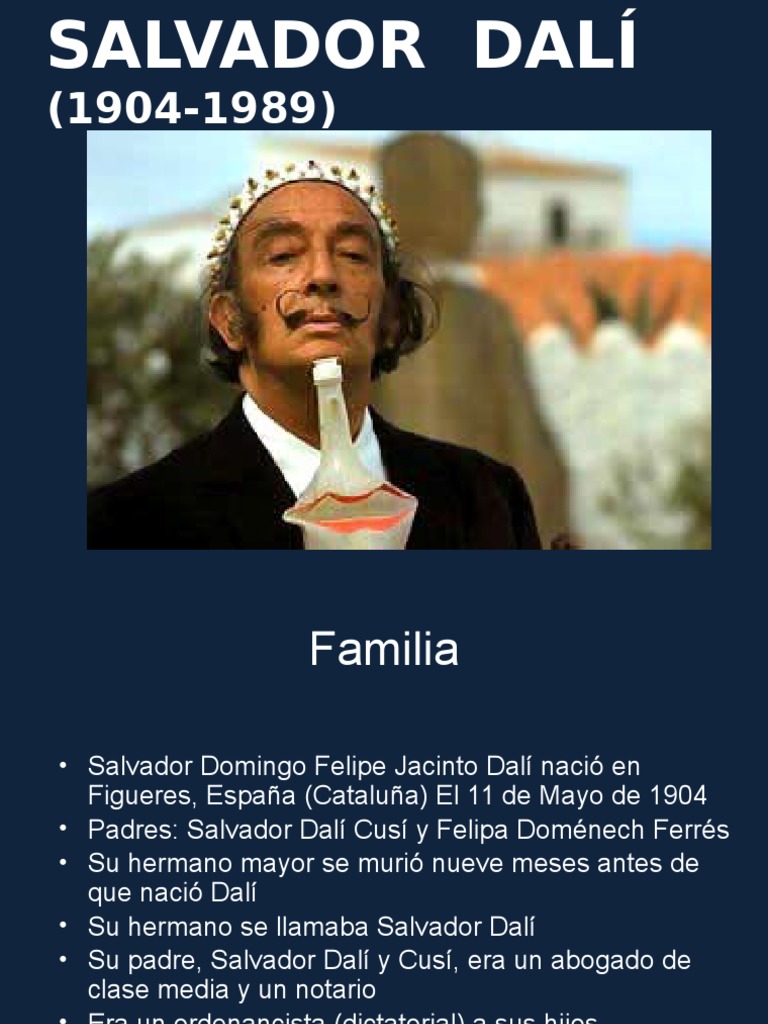 Salvador Dalí: Vida y Obras Clave | PDF | Salvador Dalí | Surrealismo
