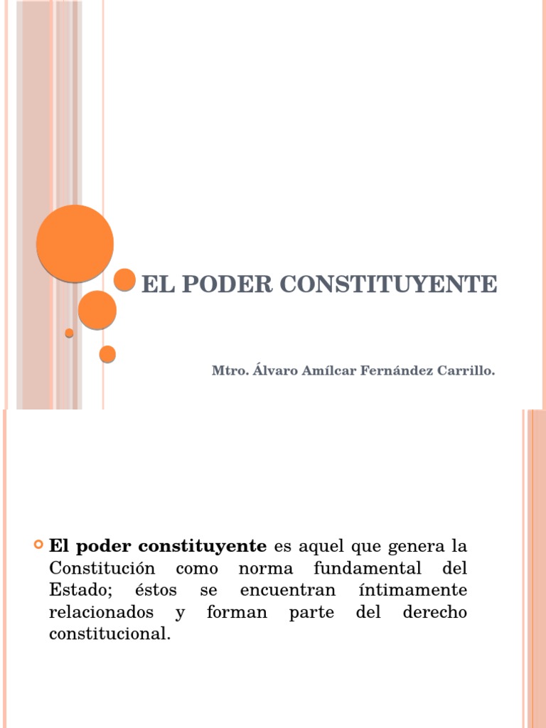 El Poder Constituyente | PDF | Constitución | Estado (política)