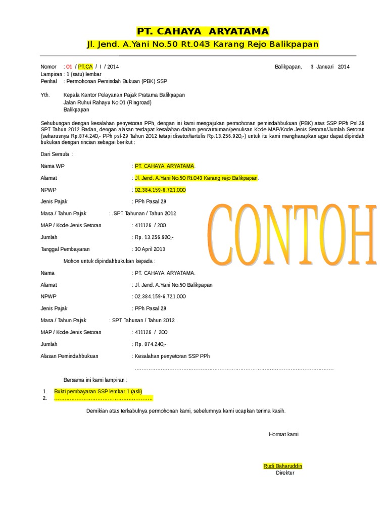 CONTOH Pemindahbukuan - (PBK) | PDF | Pengelolaan Keuangan & Uang | Hukum