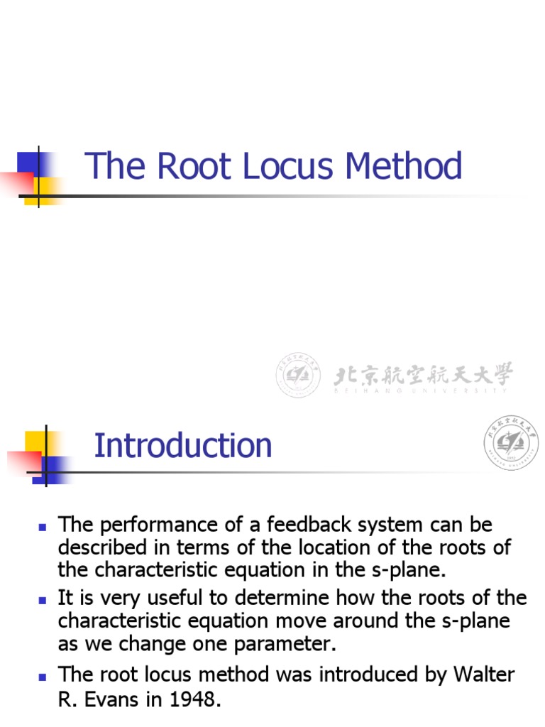 B - Lecture10 The Root Locus Rules Automatic Control System | PDF | Analysis | Algebra
