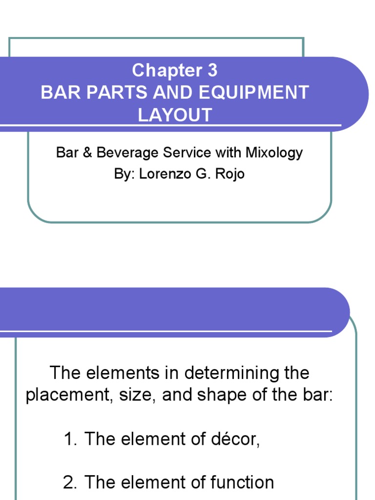 Chapter 3 Bar Tools and Equipment | PDF | Bar | Drink