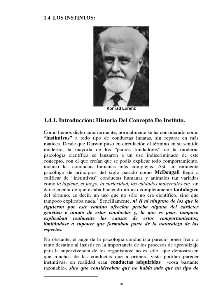 Definición de Instinto en Psicología | PDF | Etología | Neurona