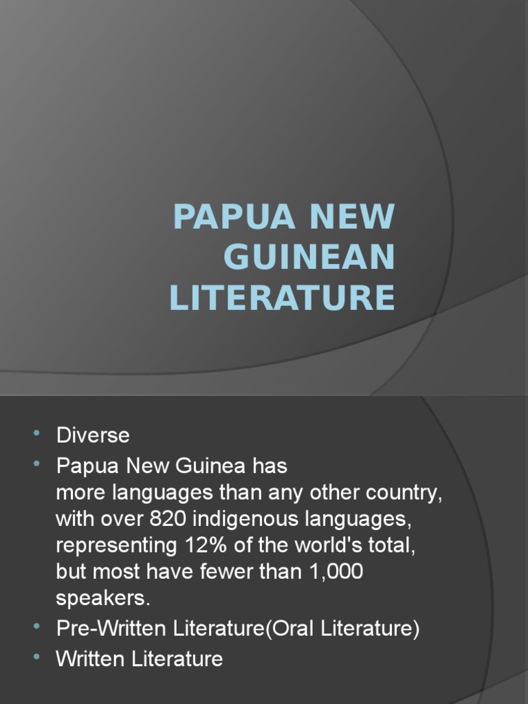 Papua New Guinean Literature | PDF | Ghosts | Creation Myths
