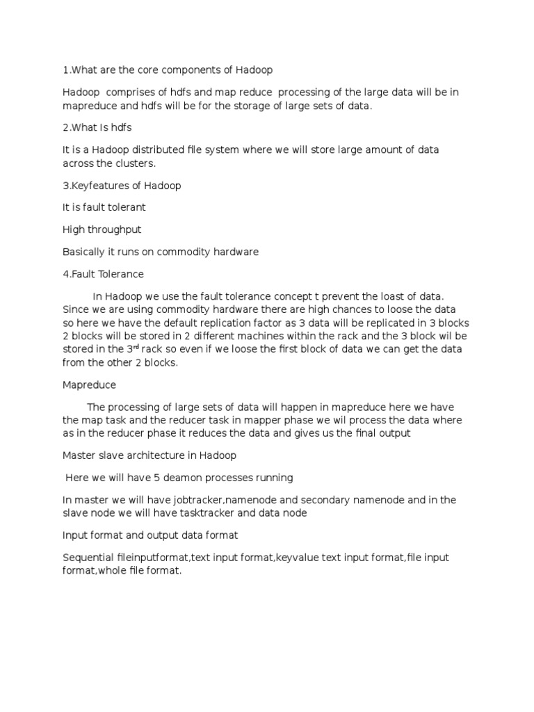 What Are The Core Components of Hadoop | PDF | Apache Hadoop | Map Reduce