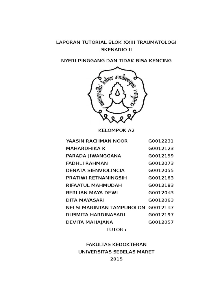 Laporan Tutorial Skenario 2 Traumatologi | PDF