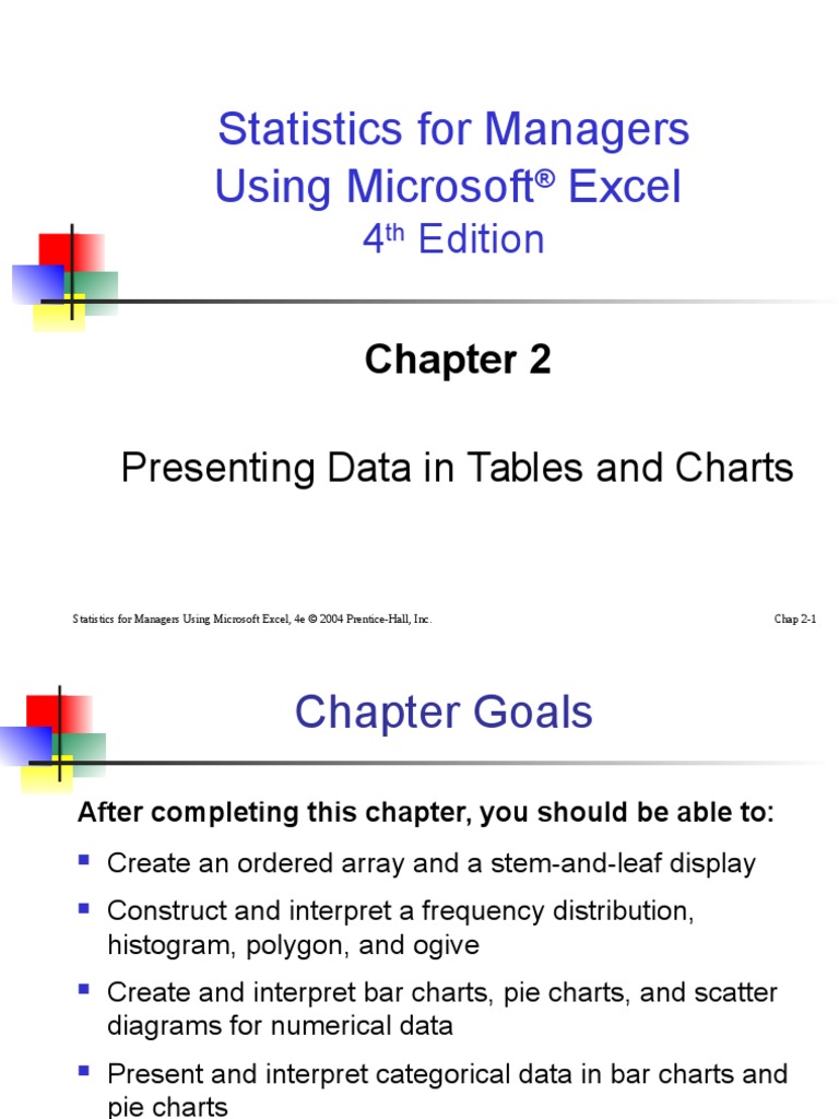 Statistics For Managers Using Microsoft Excel: 4 Edition | PDF ...