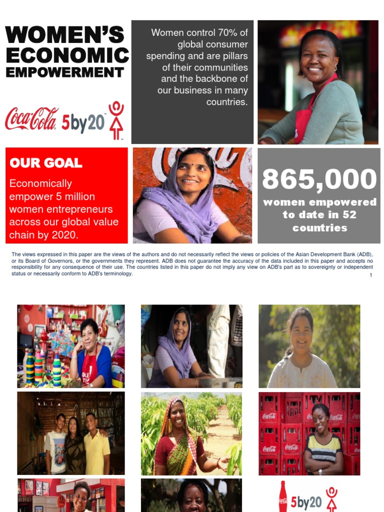 Women's Economic Empowerment-Coca-Cola 5by20 by Jackie Duff PDF | PDF