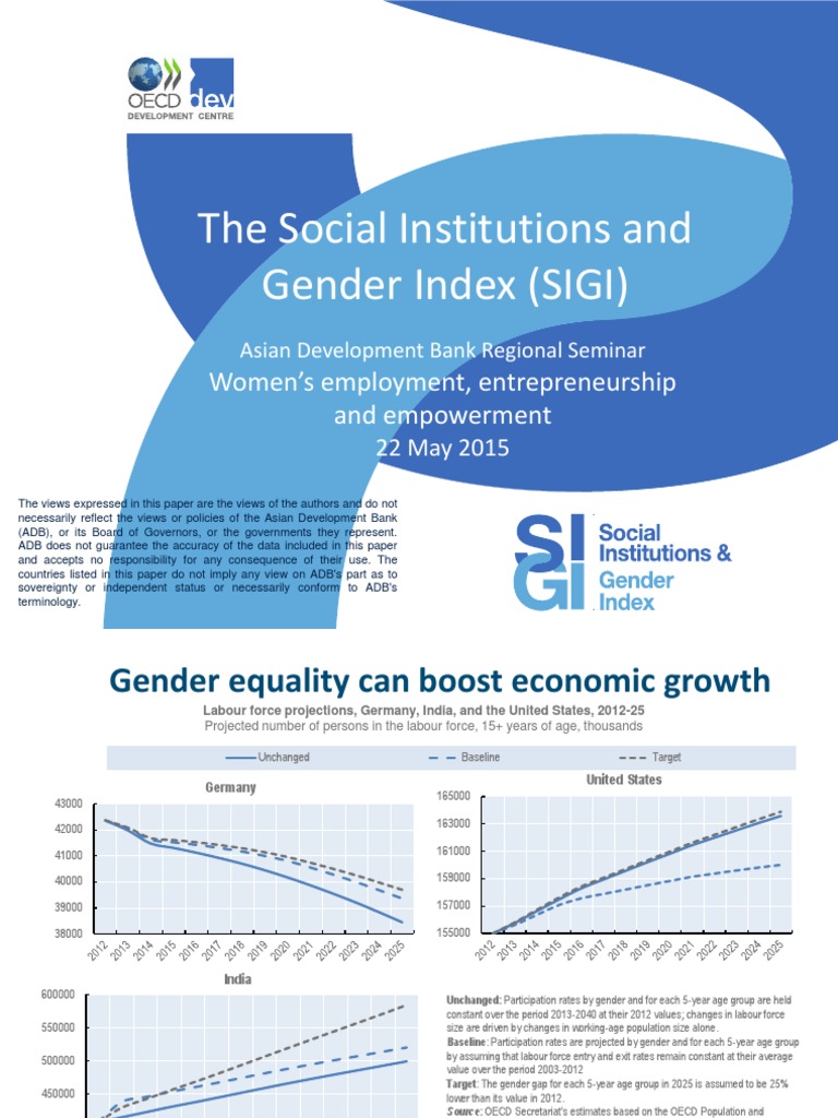 The Social Institutions And Gender Index Sigi By Keiko Nowacka Pdf