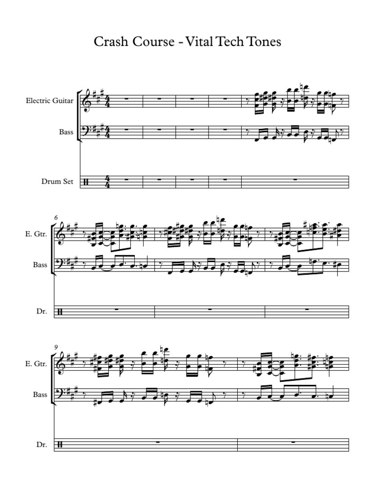 Crash-Course - Full Score | PDF | Industrie de la musique | Performance ...