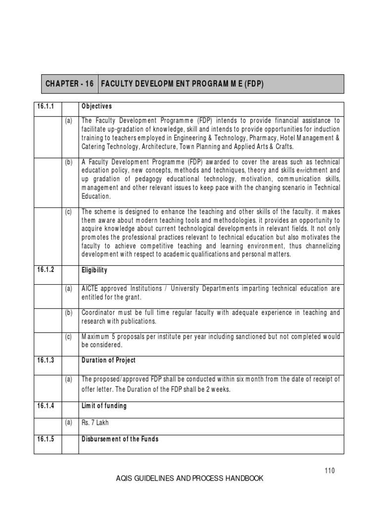 AQIS FDP PROCESS HANDBOOK PDF | PDF | Vocational Education | Educational Technology