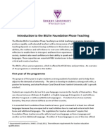 BEd Foundation Phase Module Guide | PDF