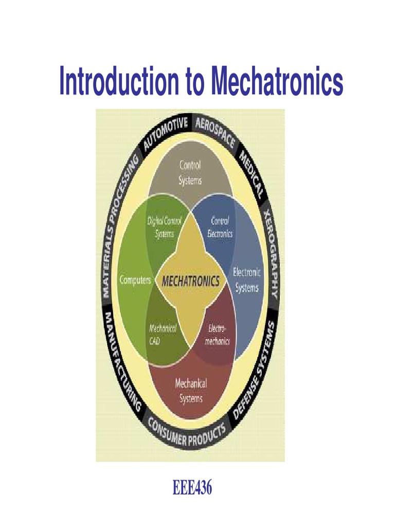 Introduction to Mechatronics Systems | PDF | Mechatronics | Machines