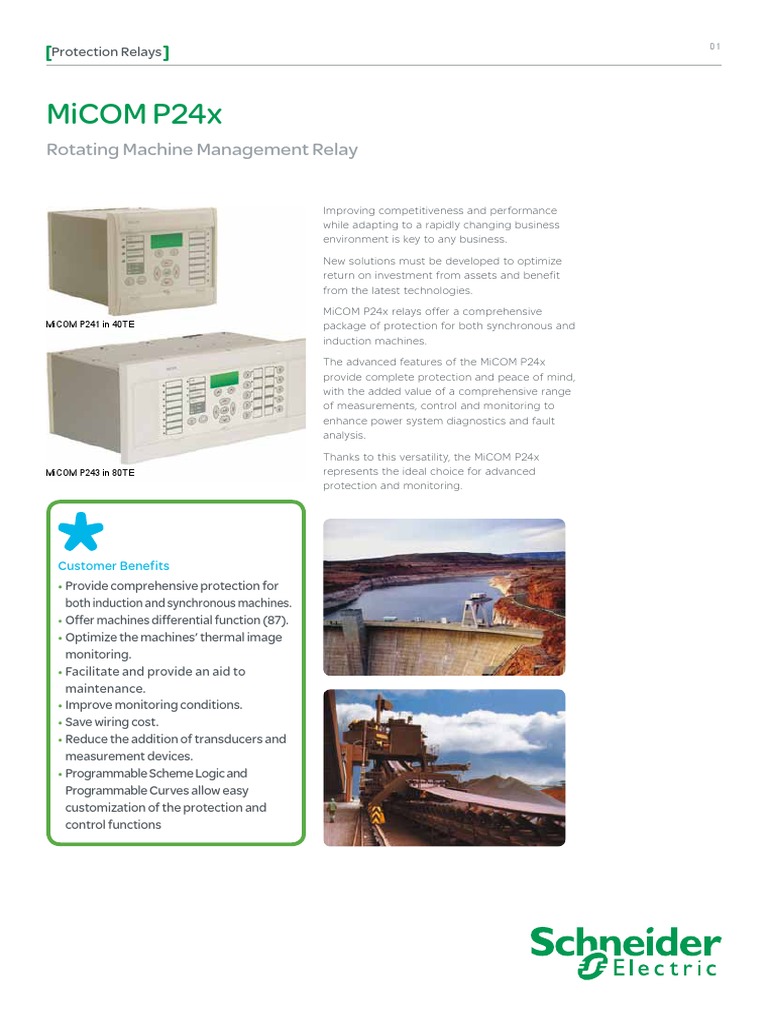 Schnider Electric - MPR | PDF | Relay | Computer Network
