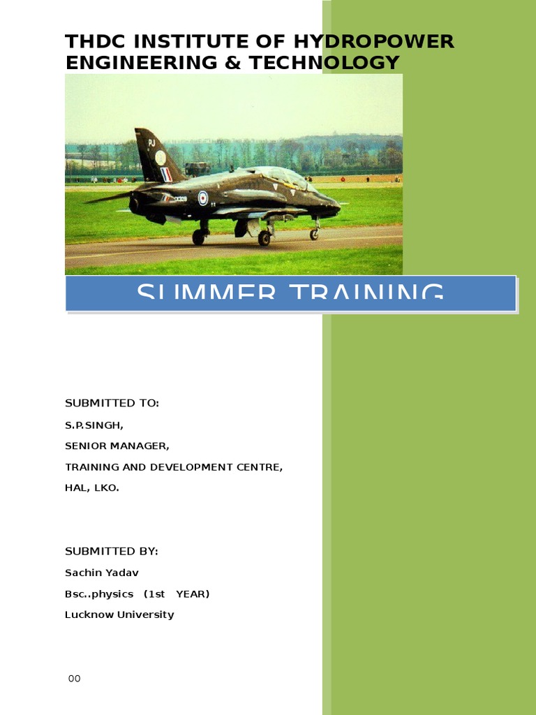 Final Project Report On Hal | PDF | Aerospace | Aircraft