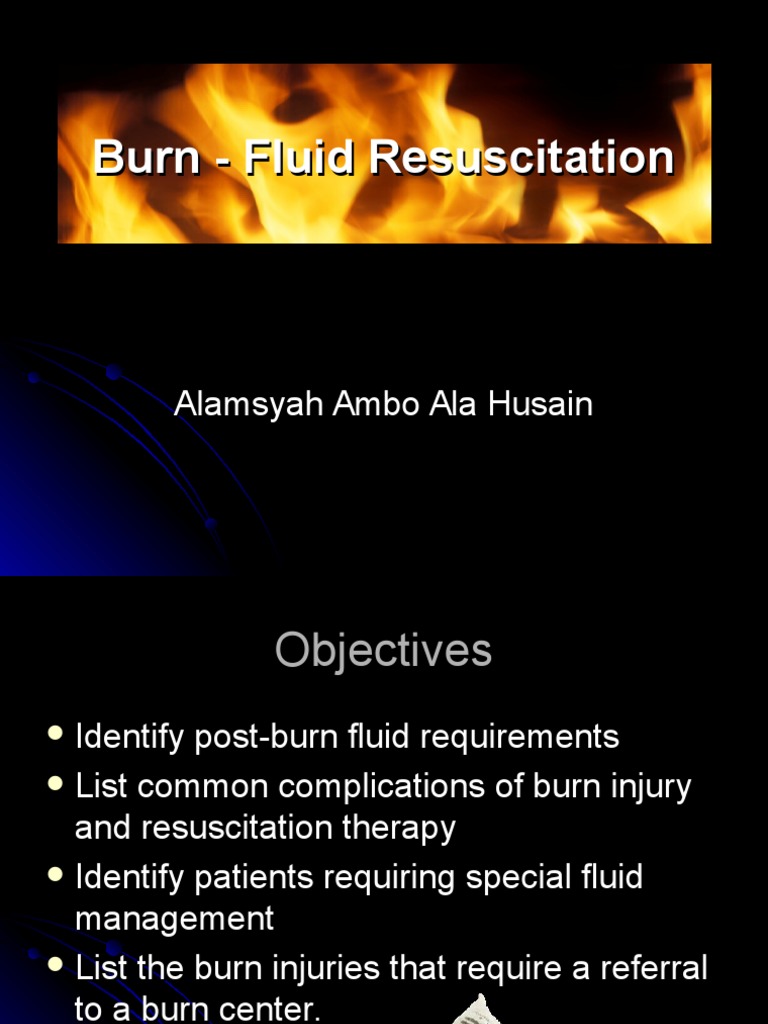 Burn Fluid Resuscitation | Download Free PDF | Burn | Cardiopulmonary ...