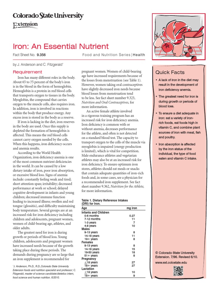 Iouh 9 P 7897 | PDF | Iron | Anemia