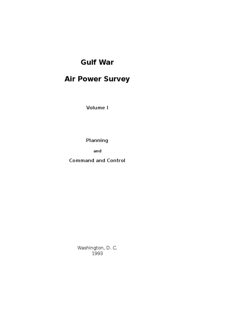 Planning the Air Campaign: The Development of the Strategic Plan for ...