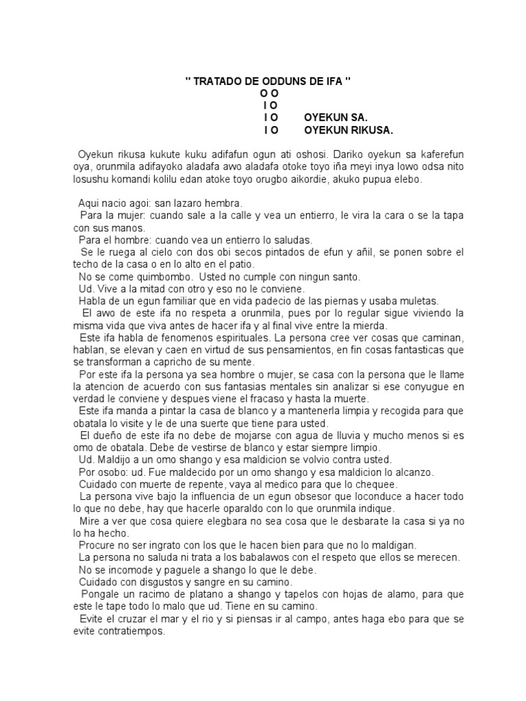 Oyekún Sa | PDF | Religión y creencia