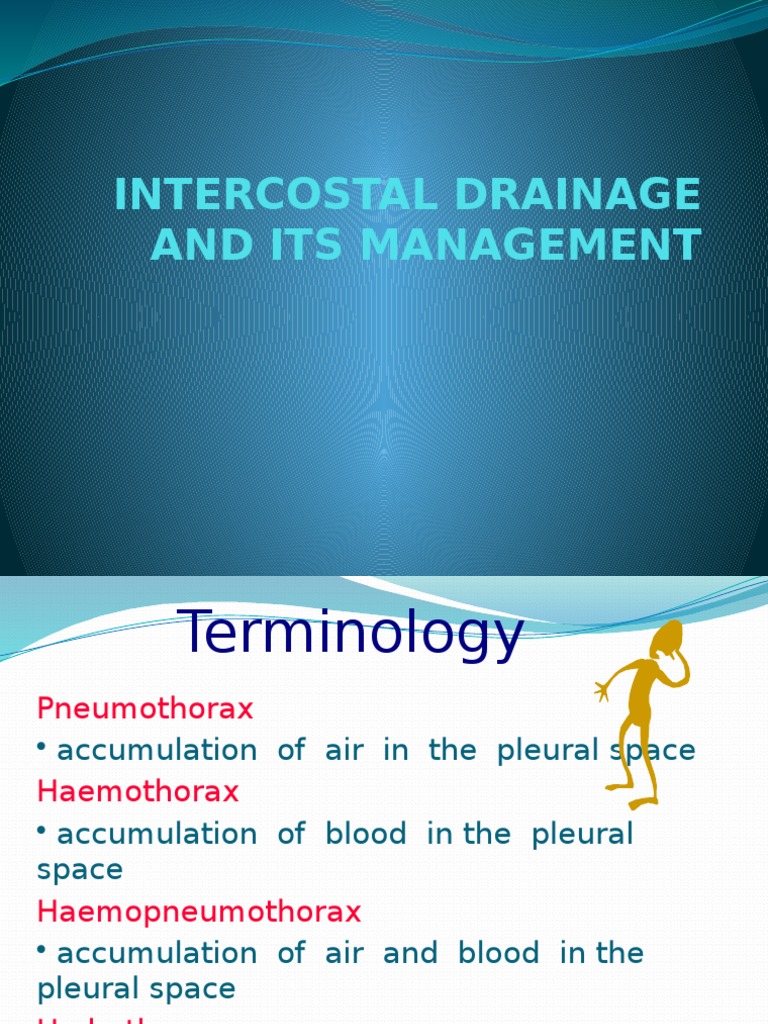 Intercostal Drainage and Its Management | PDF | Medicine | Pulmonology