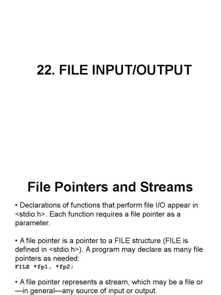 File Input/Output | PDF | Computer Engineering | Data