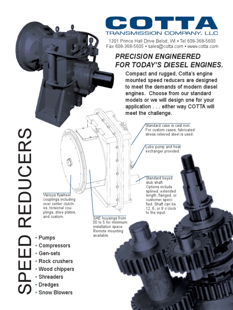 Speed Reducer Catalog | PDF | Gear | Clutch