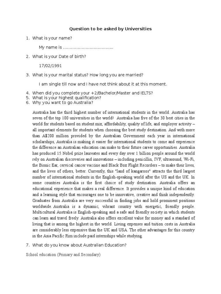 Student Questionnaire | PDF | Vocational Education | State School