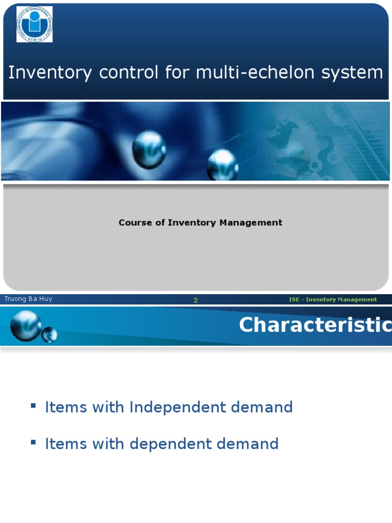 Inventory Control - Multi Echelon | PDF | Inventory | Applied Mathematics