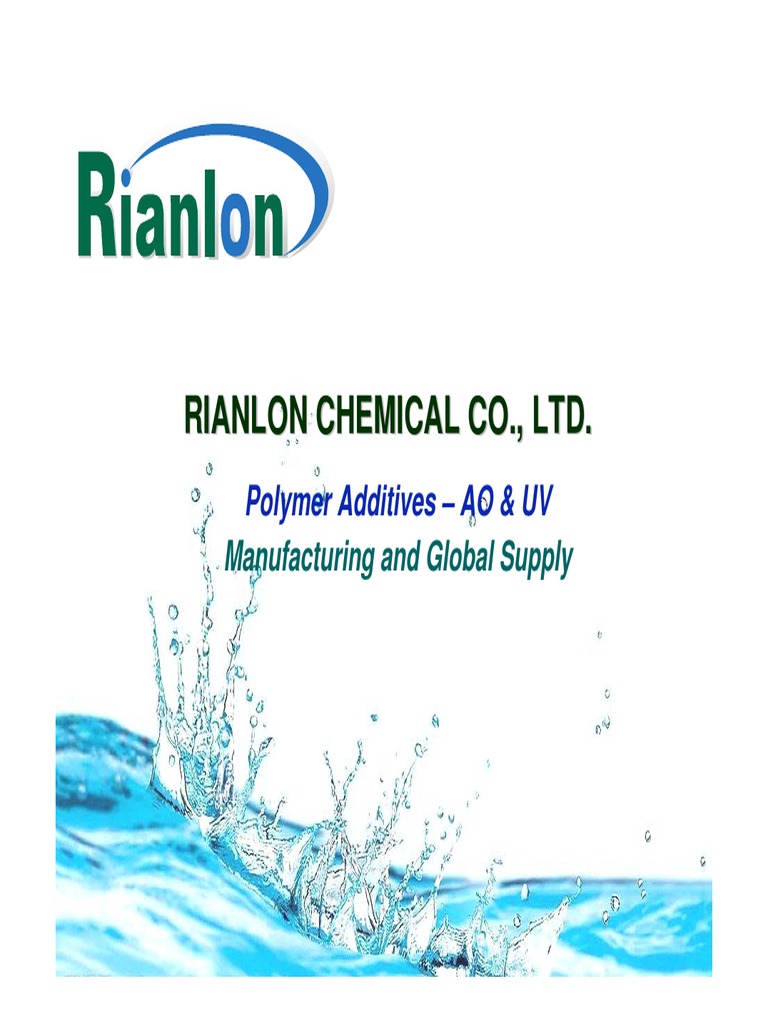 Presentation of Rianlon V.2012 PDF | PDF | Chemistry | Business (General)