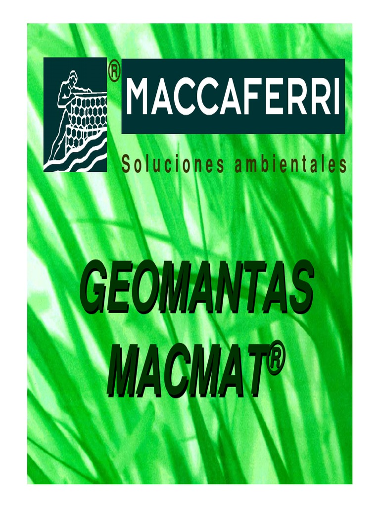 Geomanta - Control de Erosíon | PDF | Tierra | Entorno natural