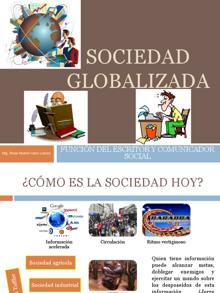 Sociedad Globalizada | PDF | Sociedad | Información