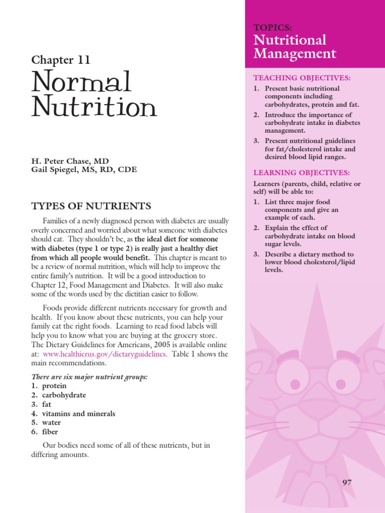 Pink Panther - Diabetes Management - Chapter 11 | PDF | Sugar ...
