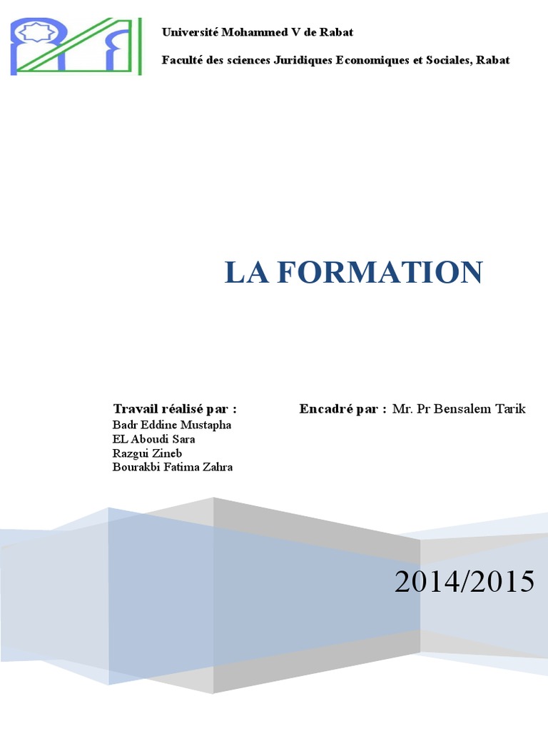 La Formation GRH | PDF