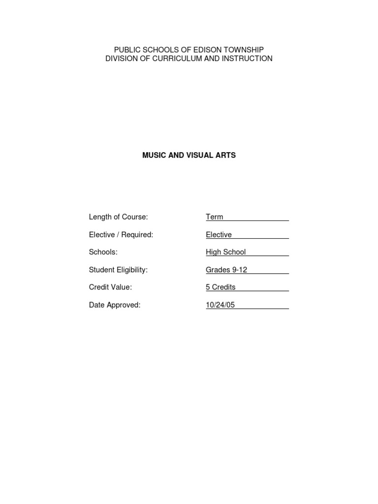 Music and Visual Arts | PDF | Tempo | Singing