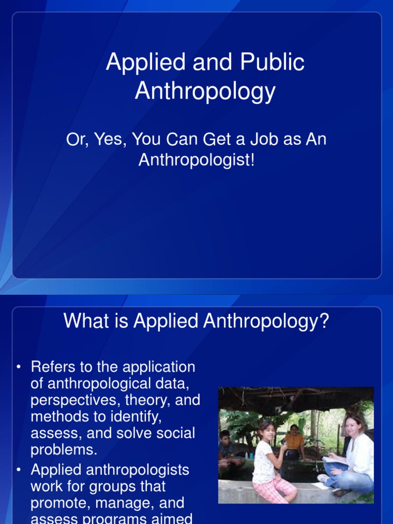 Applied Anthropology 1 | PDF | Anthropology | Ethnography