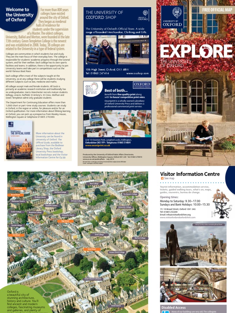 Explore The University of Oxford | PDF | University Of Oxford | University