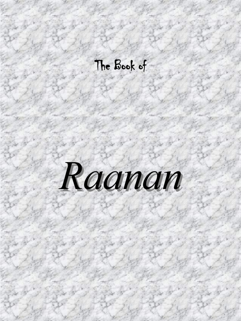 Book of Raanan | PDF | Jewish Belief And Doctrine | Shabbat Prayers