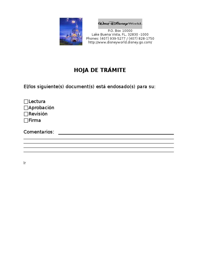 Hoja de Tramite 1 | PDF