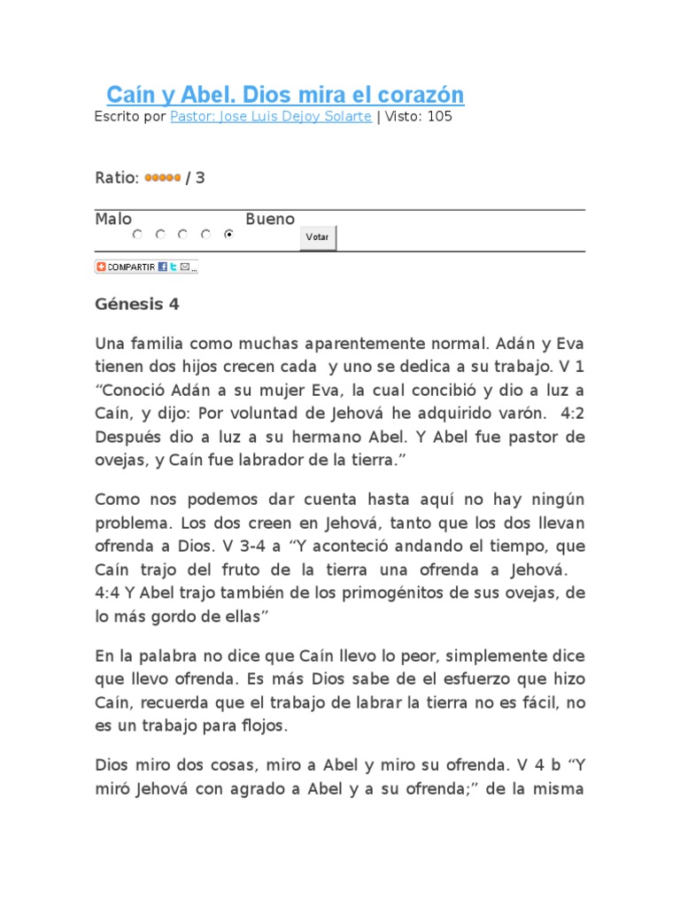 Caín y Abel | Caín y Abel | Cristianismo
