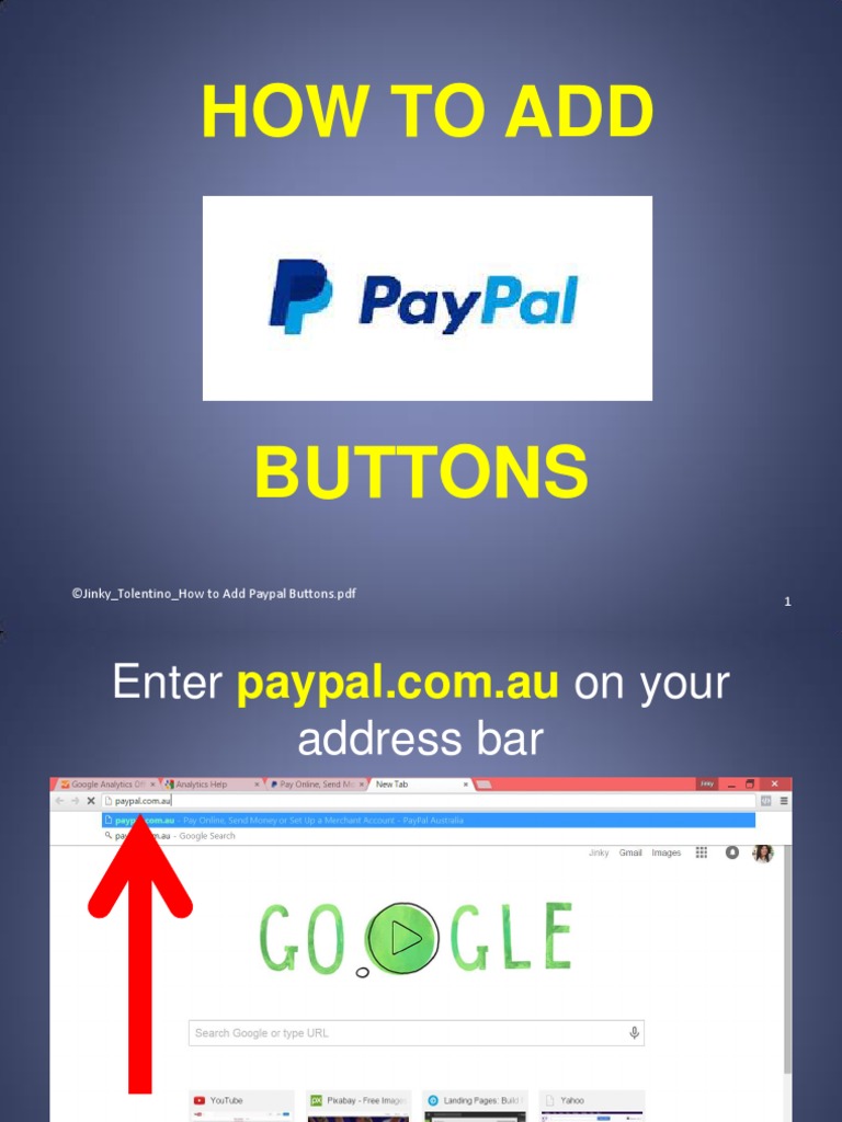 How To Add Paypal Buttons | PDF | Pay Pal | Websites