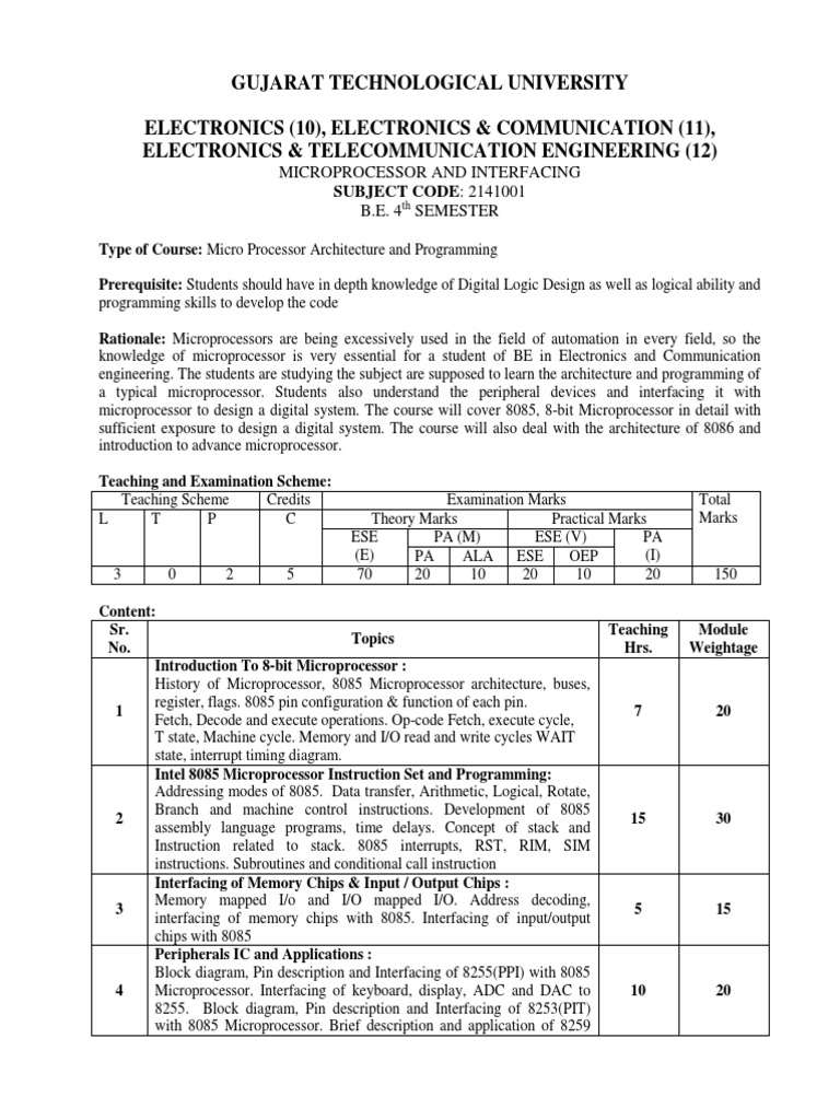 Microprocessor Course for Electronics | PDF | Central Processing Unit ...