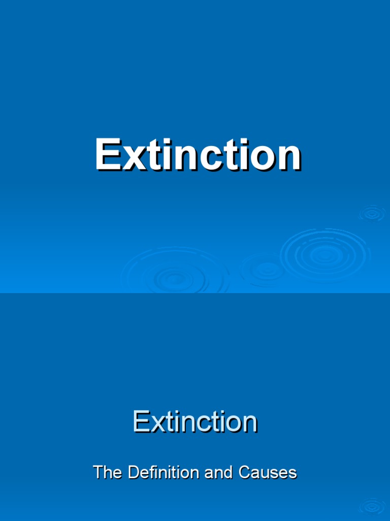 Extinction.ppt | Extinction | Biodiversity