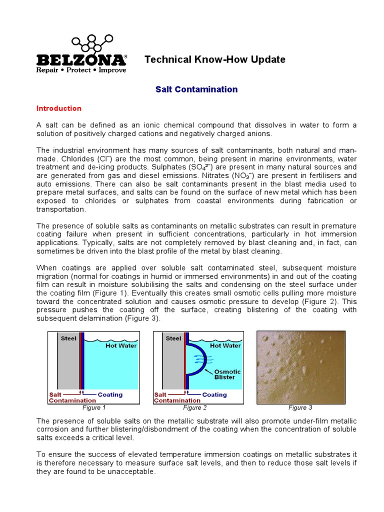 Salt Contamination | PDF | Sodium Chloride | Chemical Substances