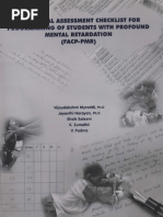 Madras Developmental Programming System Behavioural Scale: Appendices ...