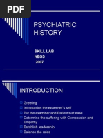 Psychiatric Clerking Sheet | PDF | Psychiatry | Mental Disorder