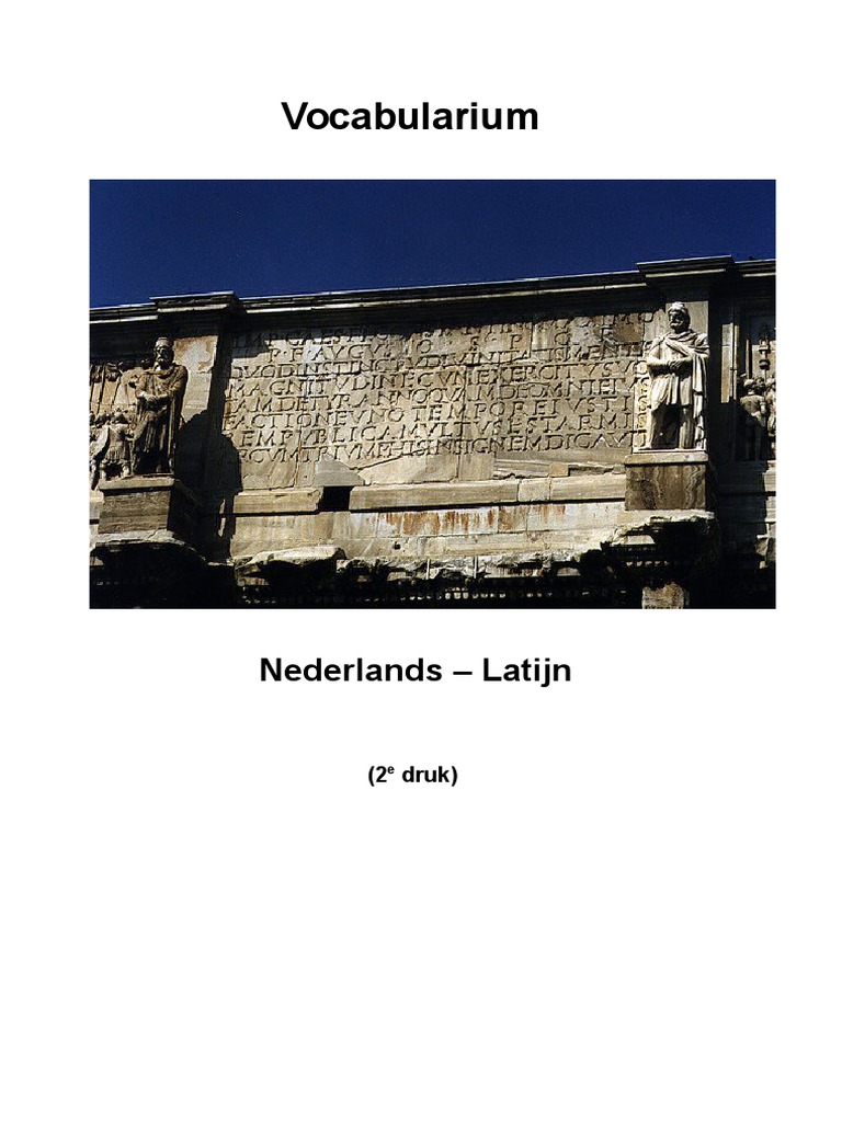 Woordenlijst Nederlands-Latijn | PDF